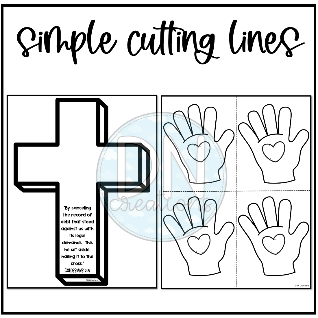 Colossians 2-14 Bible Craft l Cross Craft | Jesus Died for Our Sins ...