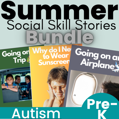 Preschool Autism Summer Social Skill Story Bundle - Classful