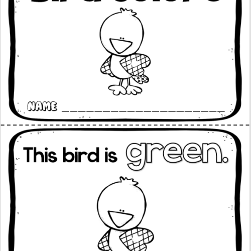 Emergent Reader Pattern Book Sight Words- This Bird Is - Classful