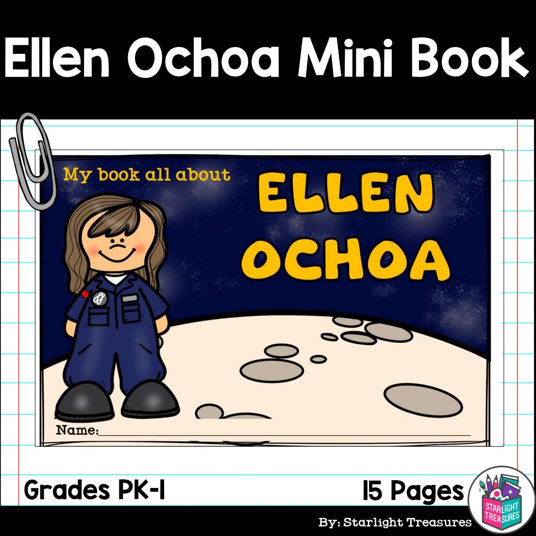 Ellen Ochoa Mini Book for Early Readers- Hispanic Heritage Month - Classful
