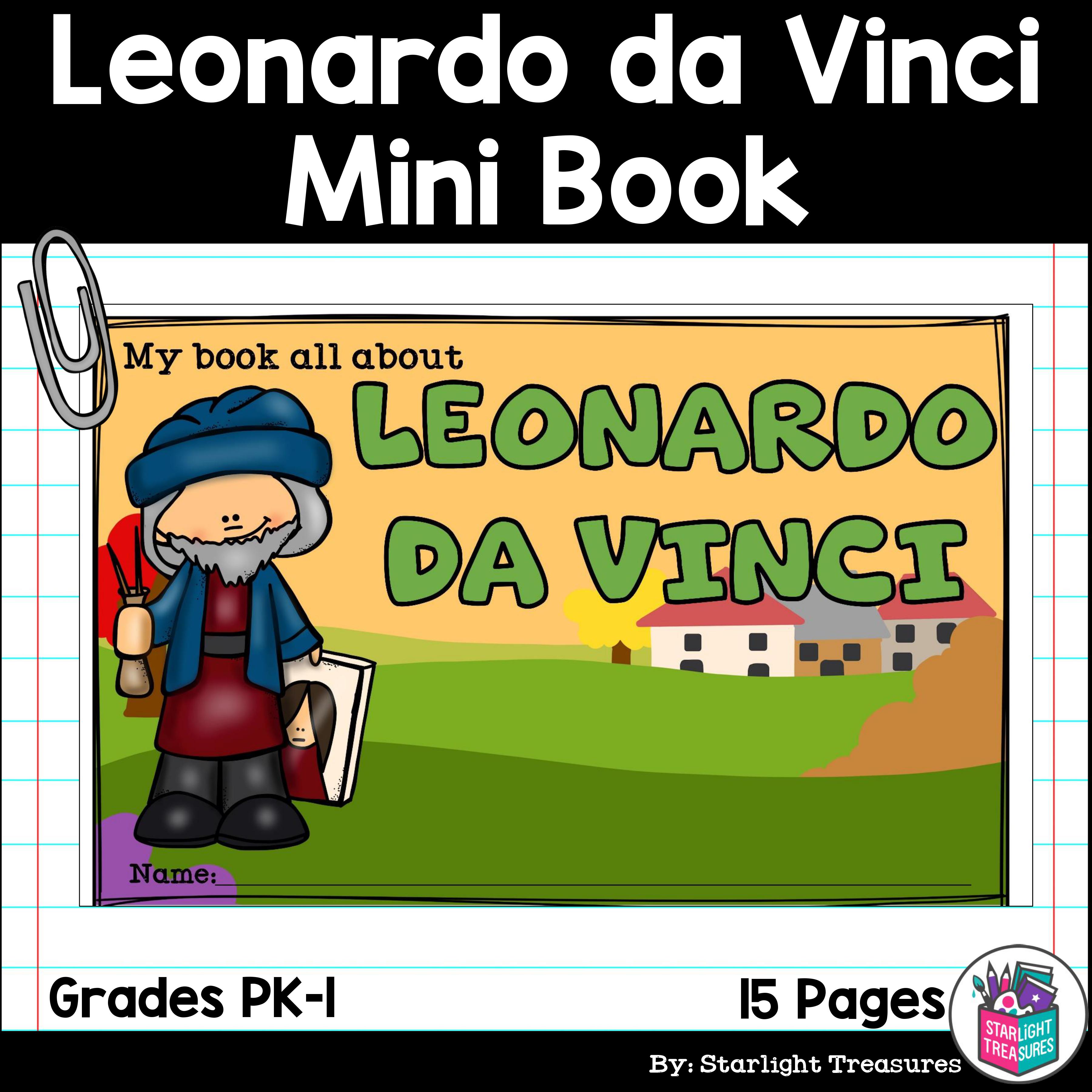 Leonardo da Vinci Mini Book for Early Readers- Inventors - Classful