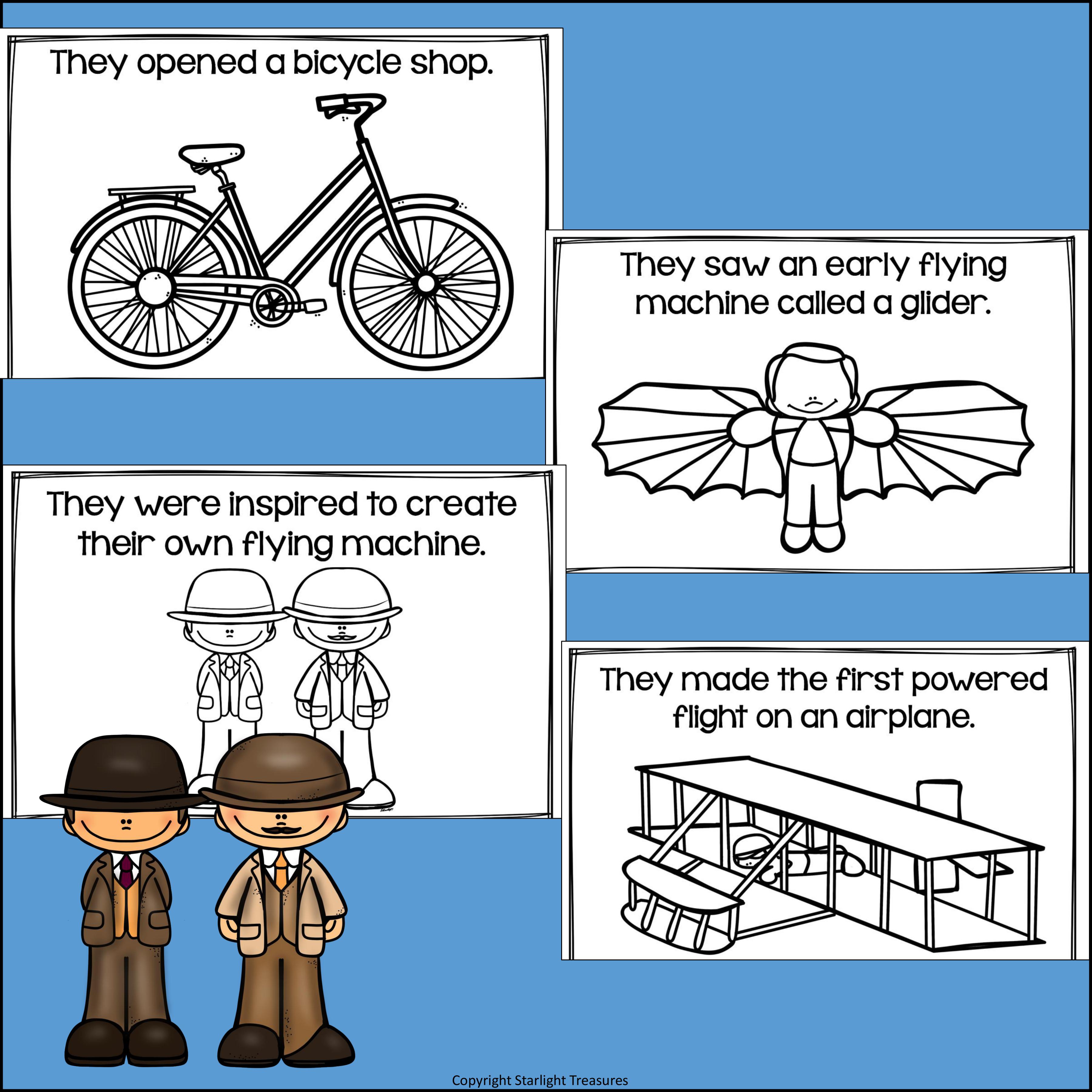 Wright Brothers Mini Book for Early Readers- Inventors - Classful