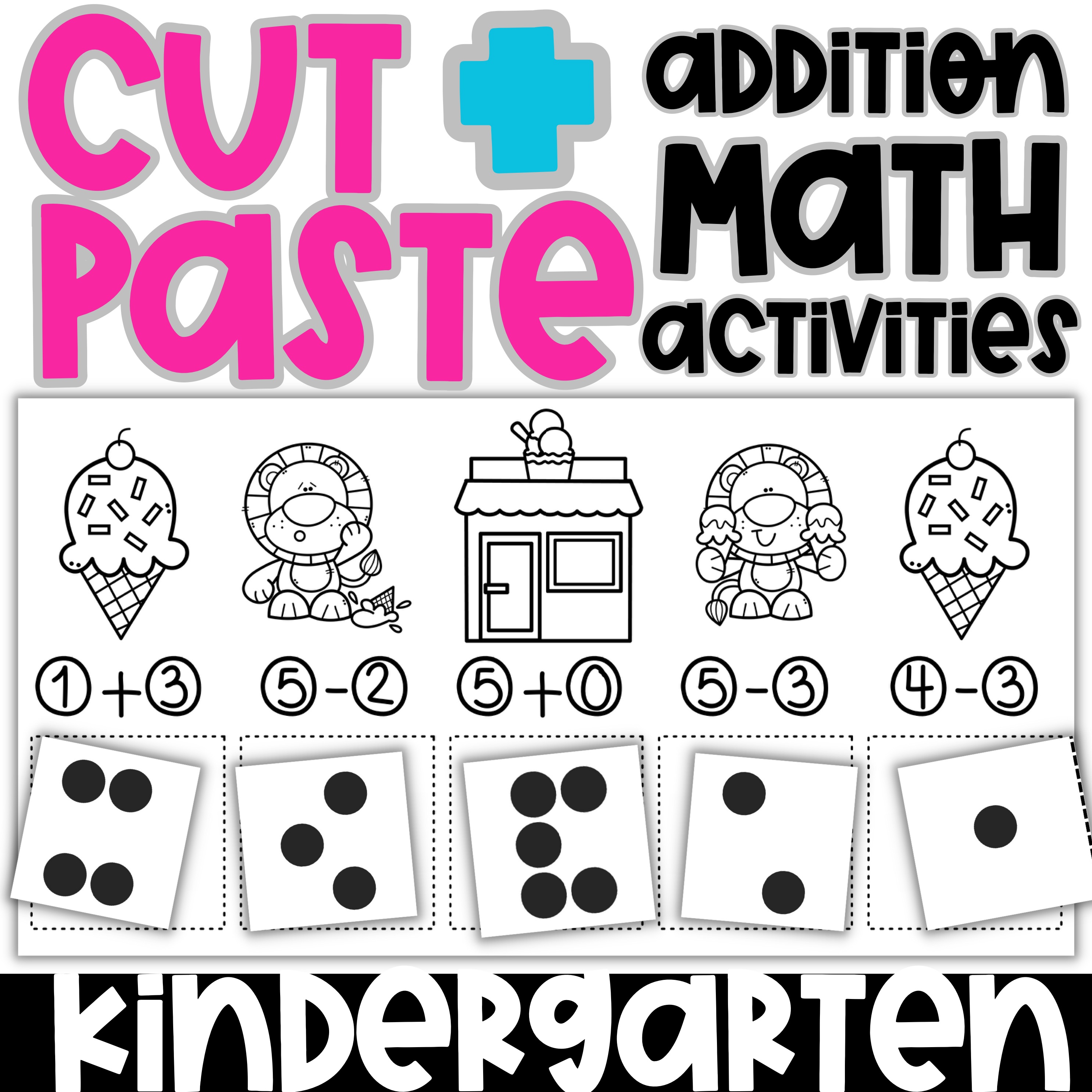Subitizing | Addition + Subtraction within 5 {Ice Cream} - Classful