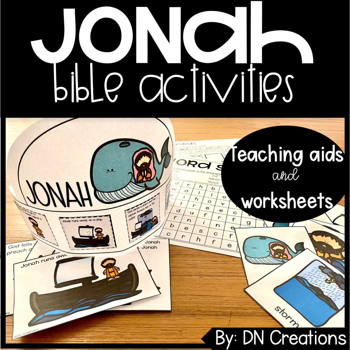 Jonah Bible Activities l Jonah and the Whale Bible Crafts l Jonah ...