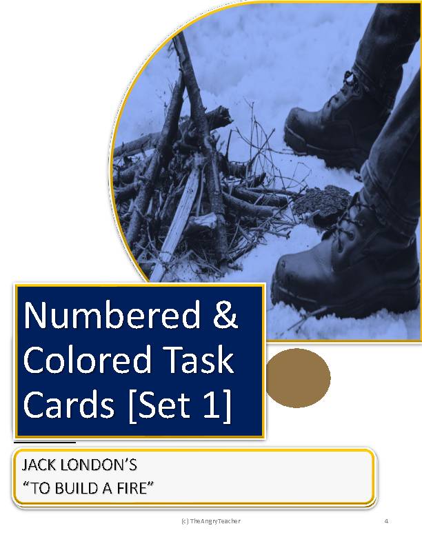 TO BUILD A FIRE [TASK CARDS] - Classful
