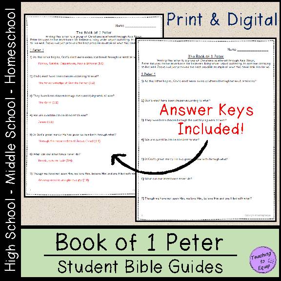 1 Peter Bible Study Questions - Classful
