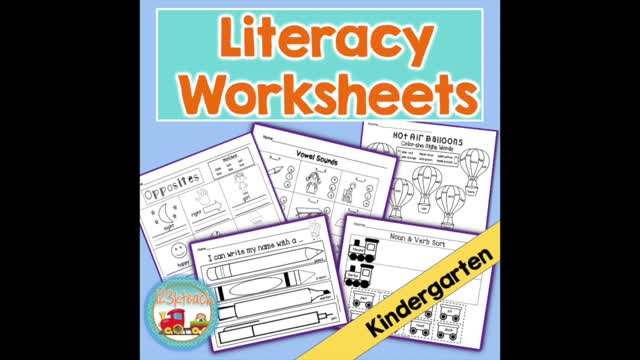 Kindergarten Worksheets- Phonics, Grammar, Reading Response, YEARLONG ...