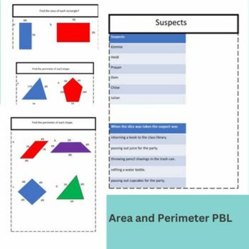 Area and Perimeter PBL - Classful