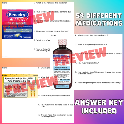 Medication MEGA BUNDLE - Functional Reading - Life Skills - Reading ...
