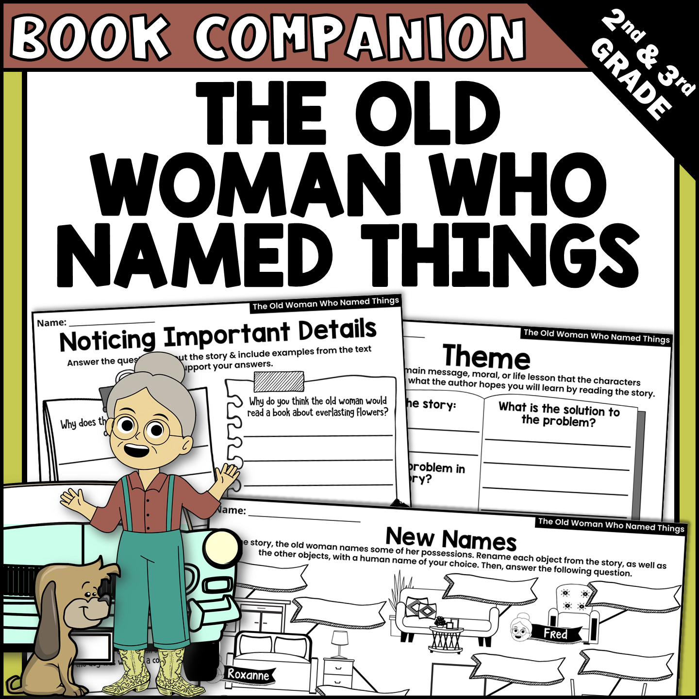 The Old Woman Who Named Things Read Aloud Book Companion Activities for ...