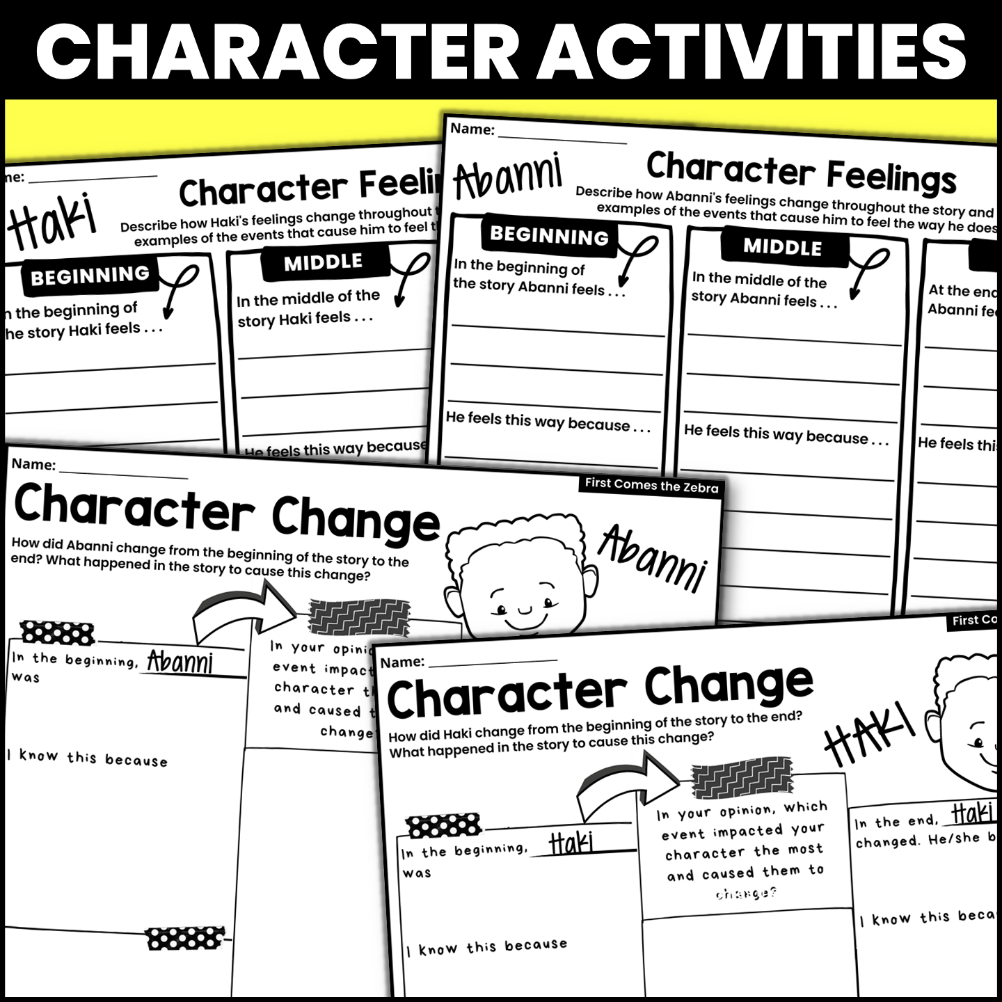 First Come the Zebra Read Aloud Book Companion Activities for IRA ...