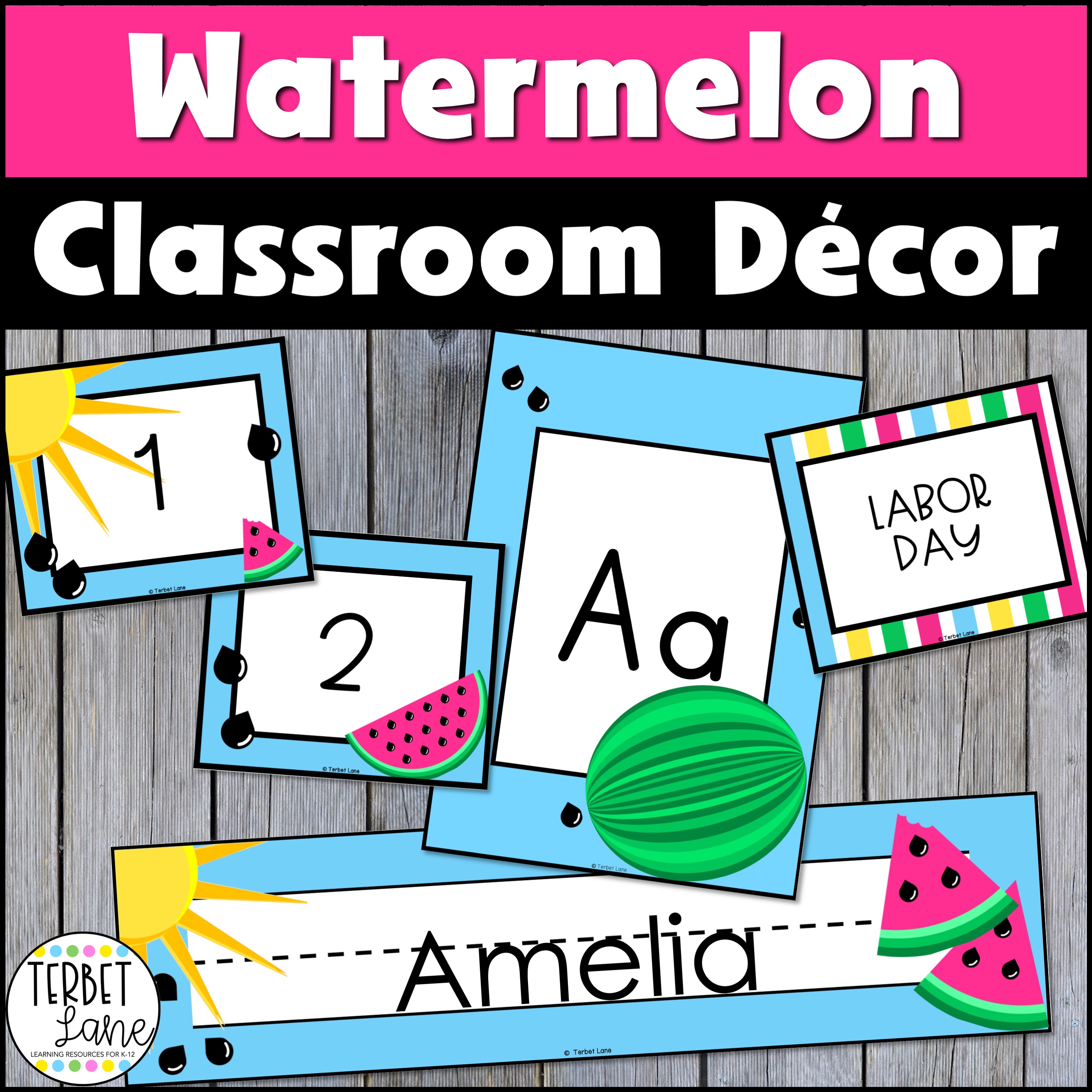 Watermelon Themed Classroom Decor Bundle - Classful