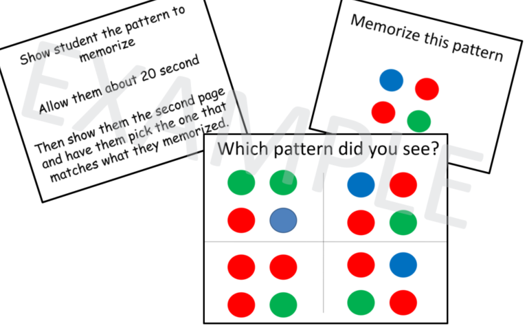 Working Memory Activities for Kids - Set 1 - Classful