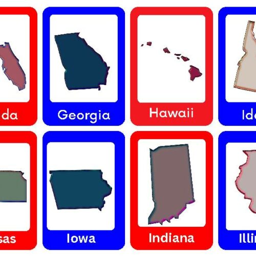 US States and Capitals Flash Cards-Great for learning geography - Classful