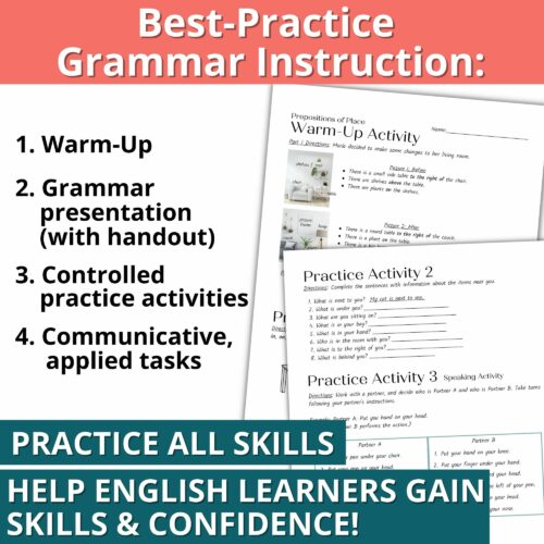 Adult ESL Beginner English Grammar Worksheets, Lesson Plans and ...