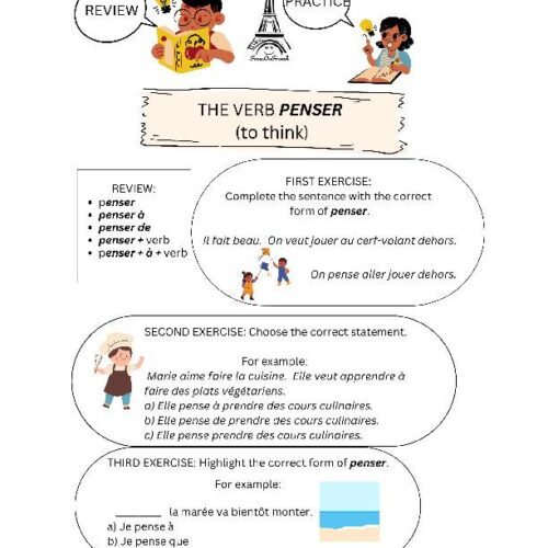 The verb PENSER - Classful