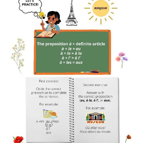 The prepositions à l', à la, au, aux - Classful