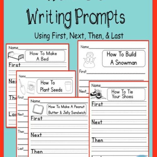 How To Writing Prompts ~Procedural Writing- Kindergarten, 1st, 2nd ...