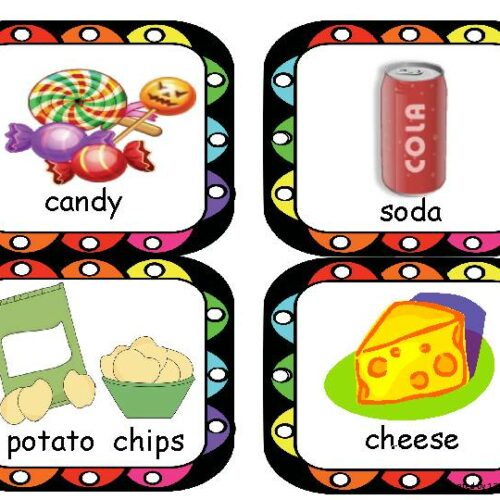 Healthy vs. Unhealthy Foods, Food Pyramid-Cut & Paste-Writing - Classful