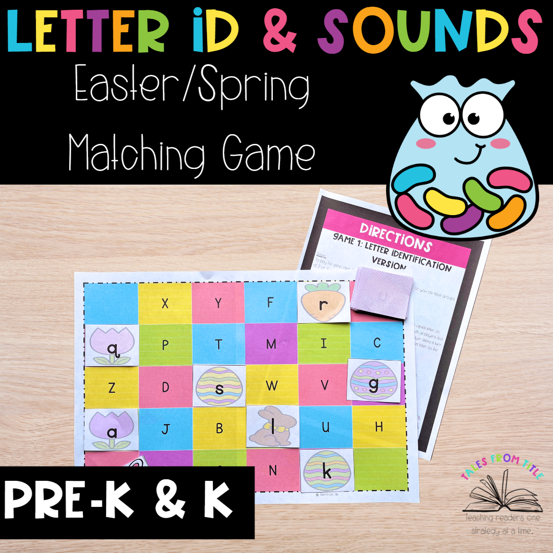 Letter Identification & Sounds Intervention & Center Game - Easter ...