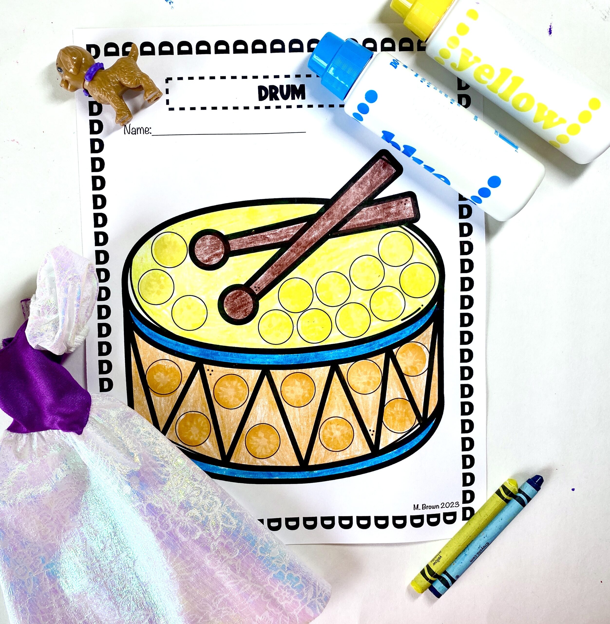 Letter D Do A Dot Art Packet - Classful