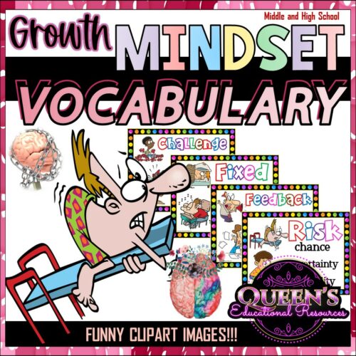 Growth Mindset Vocabulary | Growth Mindset Word Wall | Bulletin Board ...