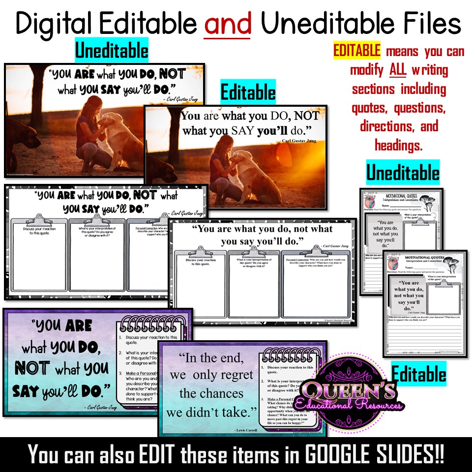 Bell Ringers- Motivational Quotes and Prompts for Growth Mindset - Classful