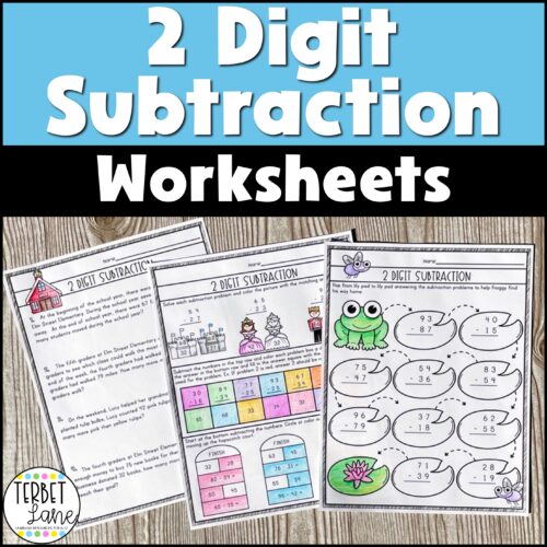 2 Digit Subtraction With and Without Regrouping Worksheets Grade 2 3 ...