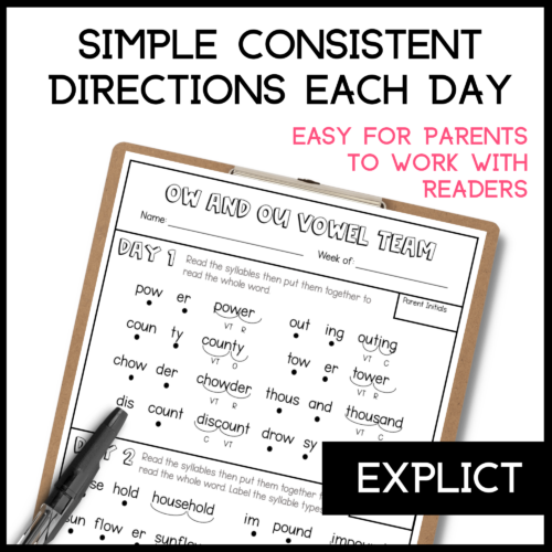 Decoding Multisyllabic Words with Vowel Teams Diphthongs | Phonics ...