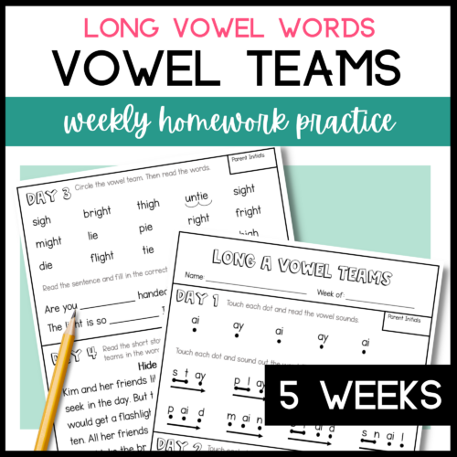 Decoding Vowel Teams (ai, ay, ee, ei, ey, igh, ie, ou, ow, ui, ue ...