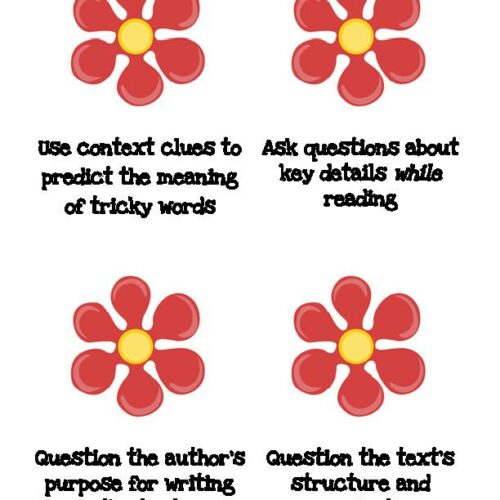 Flower Themed Reading Comprehension Visual - Classful
