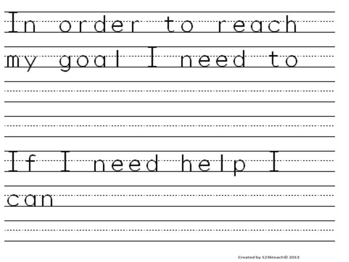 Goal Setting In Kindergarten-Soccer Theme - Classful