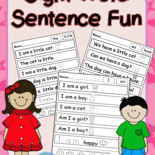 Sight Word Kindergarten Sentence Fun - Classful
