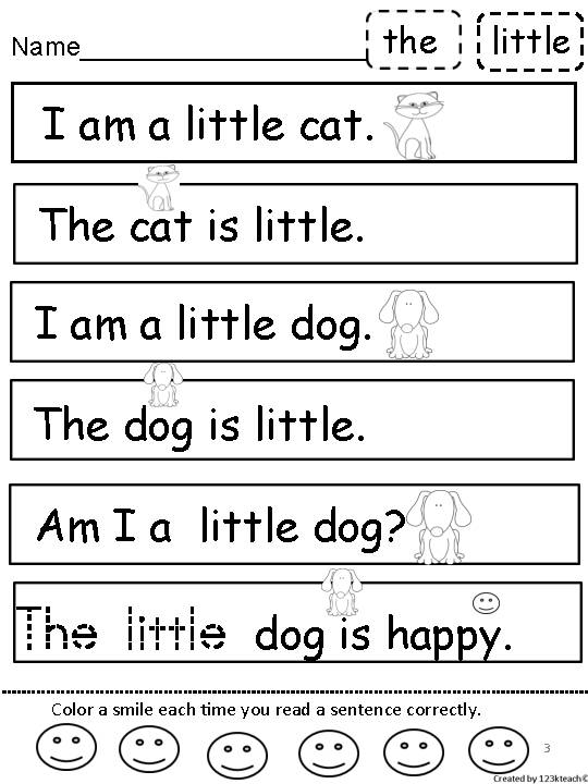 Sight Word Kindergarten Sentence Fun - Classful