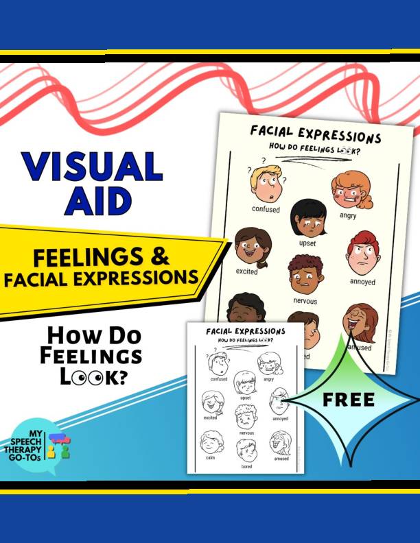 Feelings and Emotions Visual Aid Facial Expressions Nonverbal ...