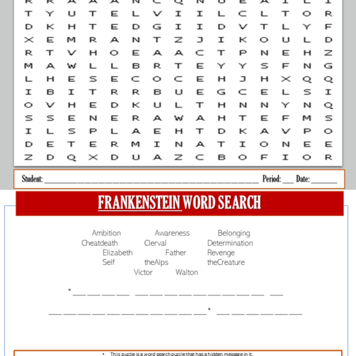 FRANKENSTEIN [Puzzles] - Classful