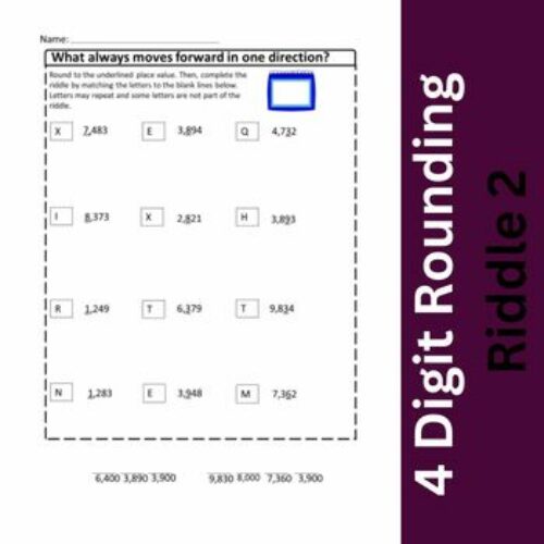 Rounding Riddle with 4 digits Riddle 2 - Classful