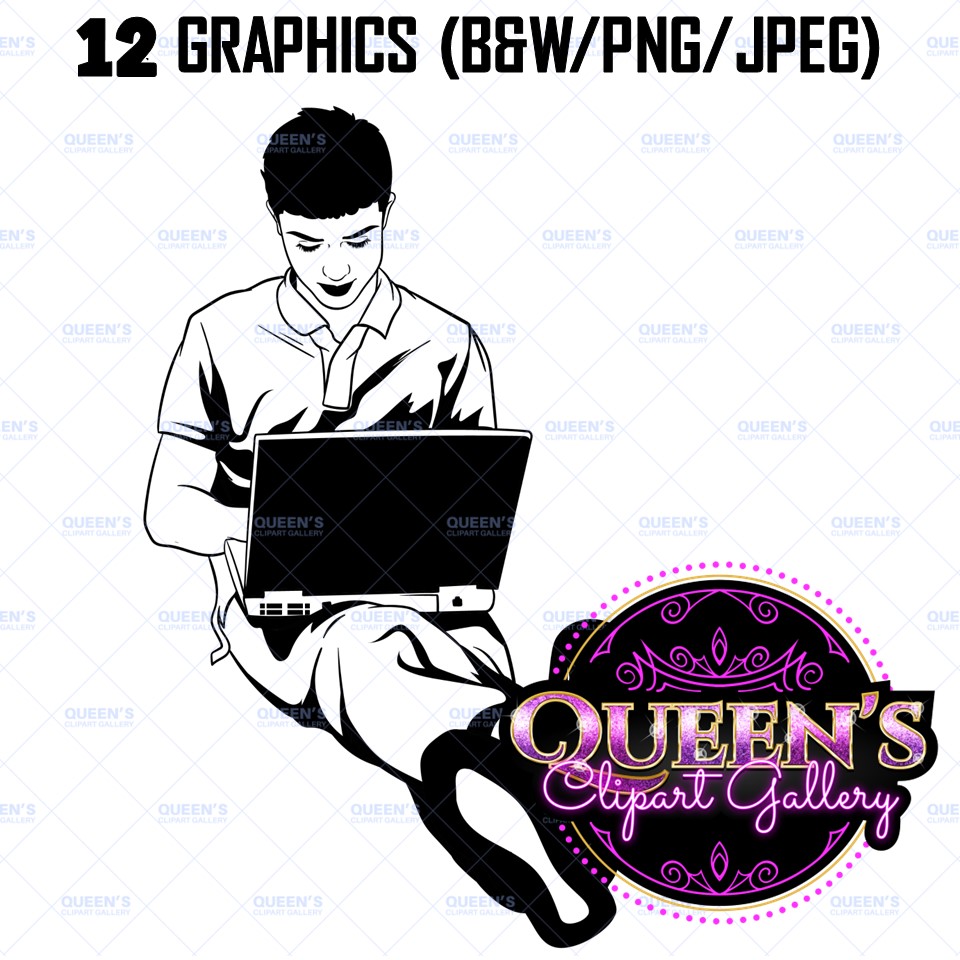 Teens on Technology Clipart | Teenagers on Technology | Technology ...