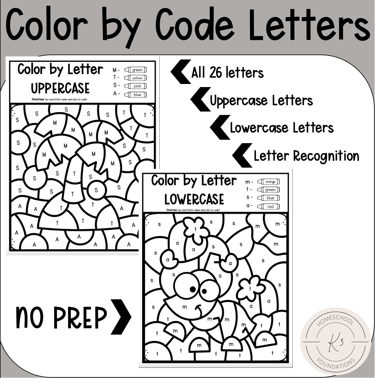 Color by Code Letters - Classful