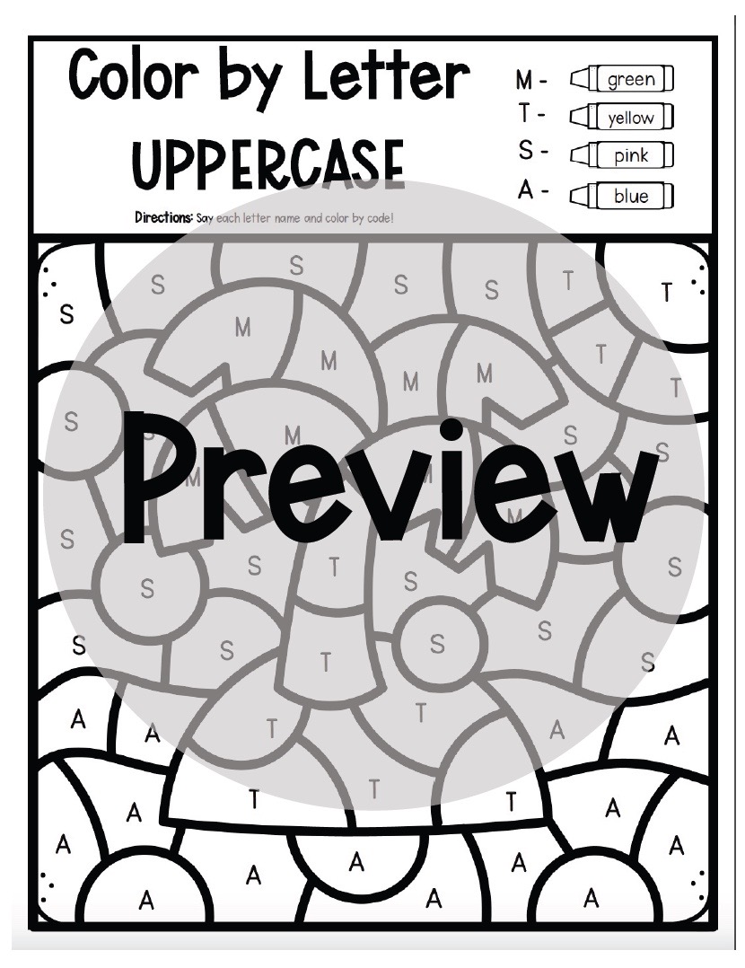 Color by Code Letters - Classful