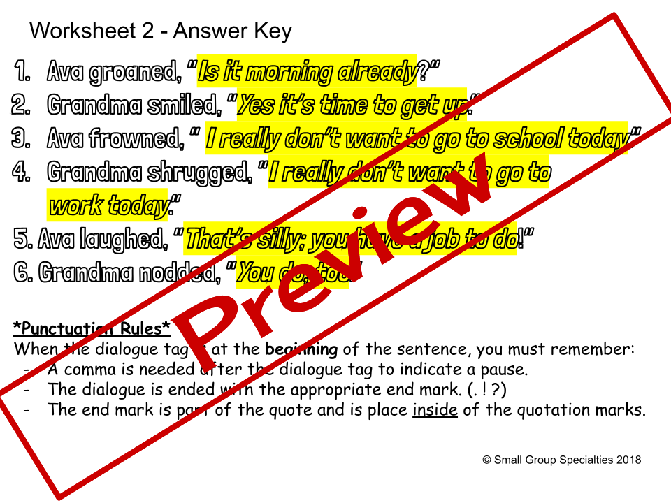 Writing With Dialogue Made Easy! - Using Quotation Marks With Dialogue ...