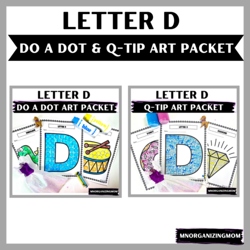 Letter D Do A Dot and Art Packet Bundle - Classful