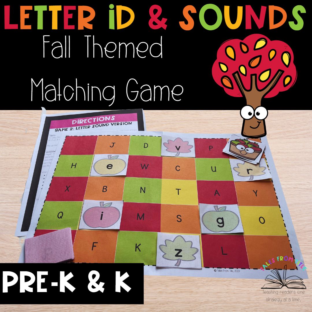 Letter Identification & Sounds Intervention or Center Game - Fall ...