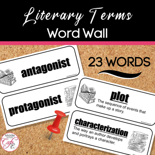 Word Wall Literary Terms - Classful