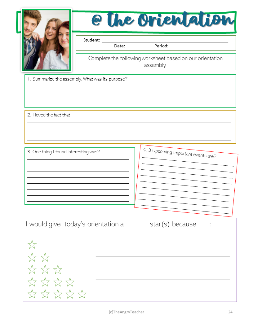 SECONDARY ASSEMBLY ACTIVITIES [for MIDDLE & HIGH SCHOOL] - Classful