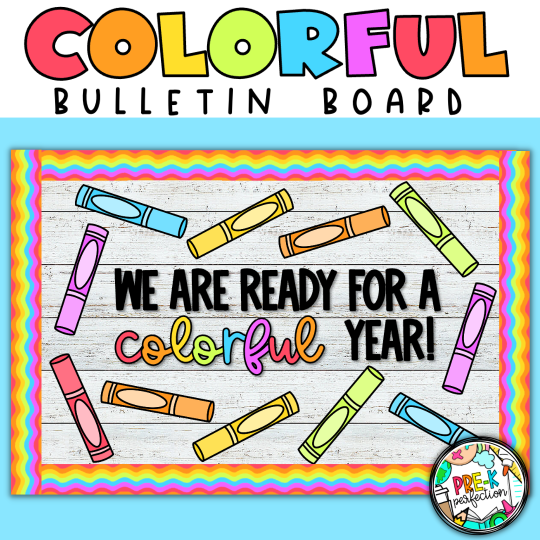Marker Bulletin Board | Get Ready for a Colorful Year! | Rainbow