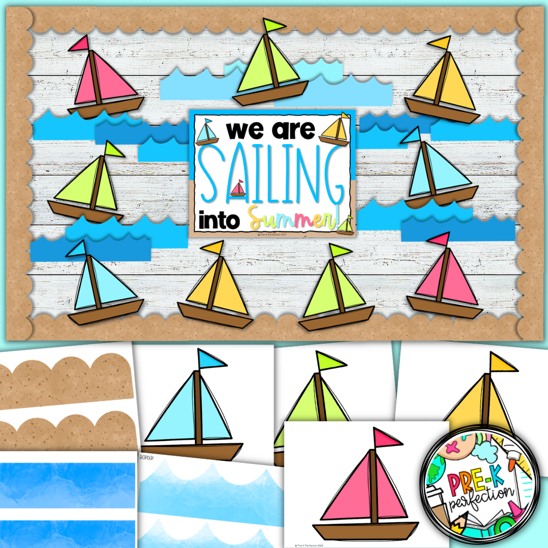 Summer Bulletin Board | Sailboat Bulletin Board | Sailing into Summer ...