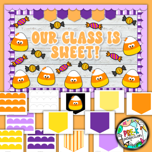 Candy Corn Cuties Bulletin Board | Retro Halloween | Halloween Bulletin ...