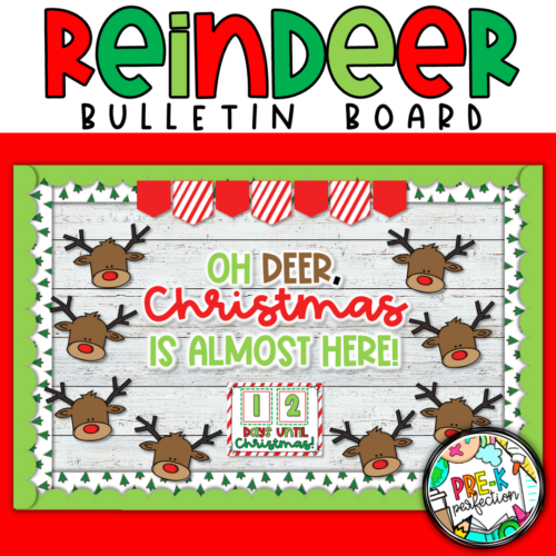Reindeer Bulletin Board | Rudolph Bulletin Board! | Christmas Classroom ...