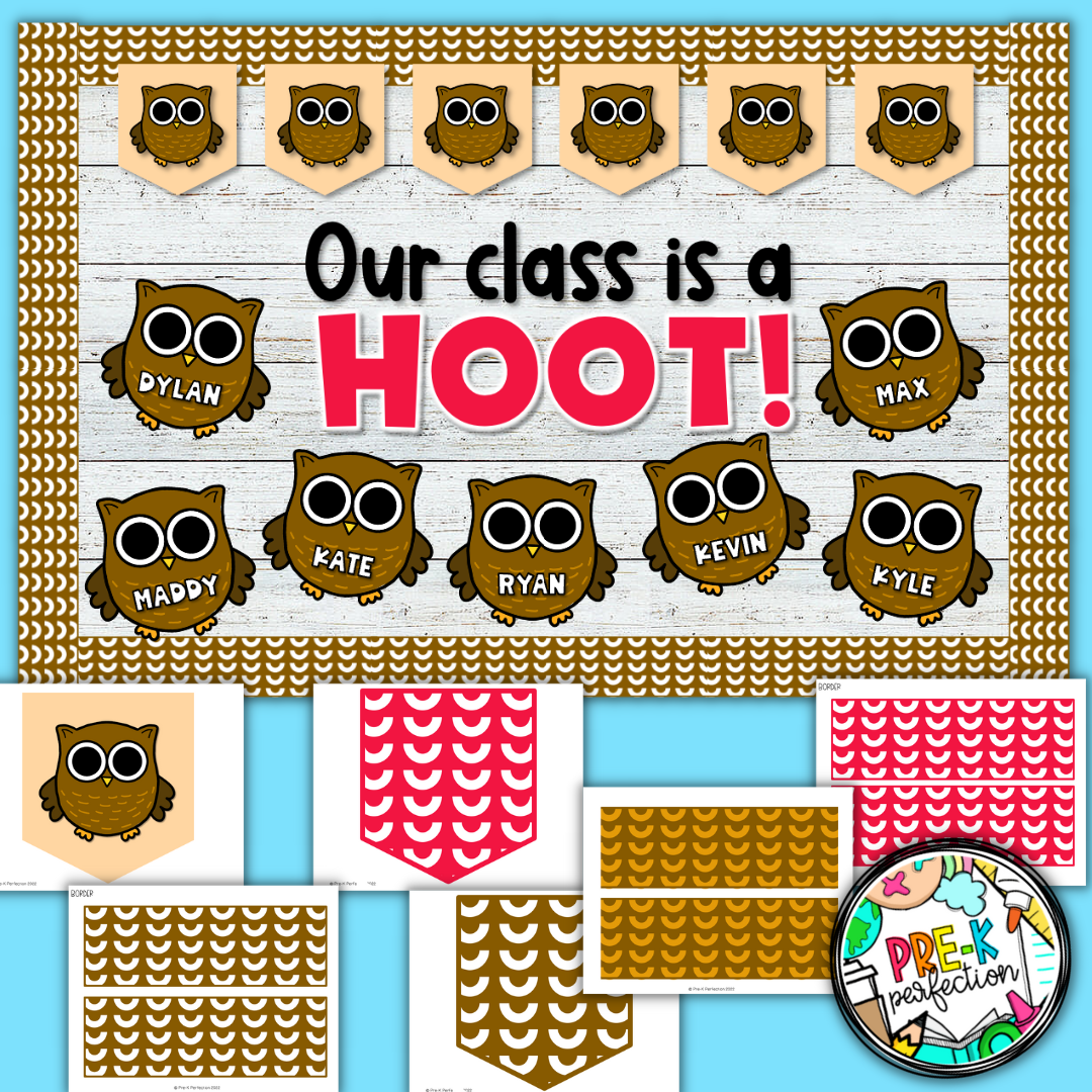 Baby Owl Bulletin Board | Our Class is a Hoot! | Look HOO is in our ...